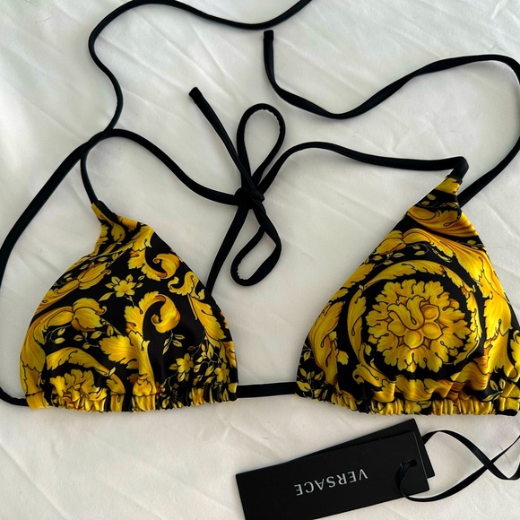 Versace | Swim | Versace Barocco Swim Bikini Top | Poshmark